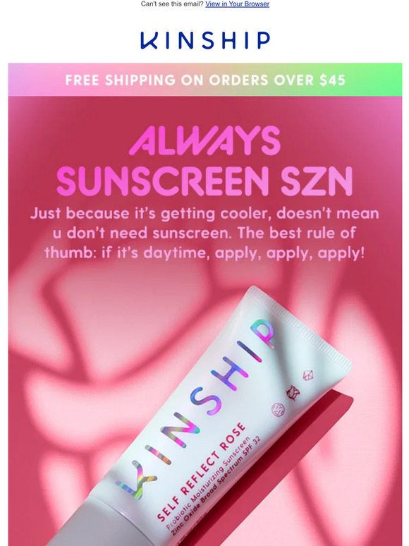 Kinship: What’s the best time to wear SPF? | Milled