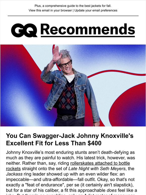 GQ: Swagger-Jack Johnny Knoxville's Fit for Less Than $400 | Milled