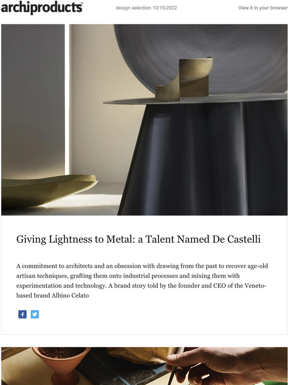 Archiproducts: The History of De Castelli Metal | Ninefifty Lava Stone ...