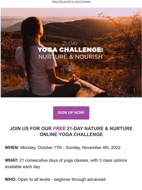 YogaDownload: 🧘—, our FREE 21-day challenge starts Monday! | Milled