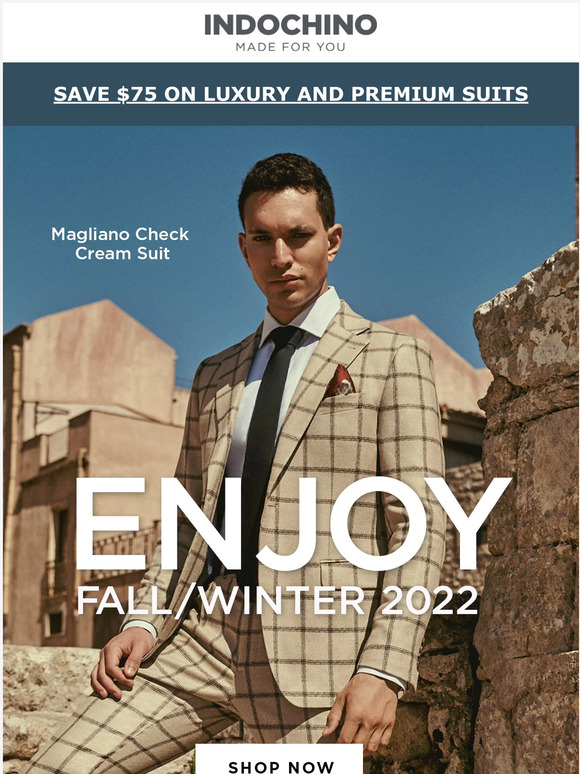 Indochino: NEW ARRIVALS - Our FW22 Italian Cool collection is NOW LIVE ...