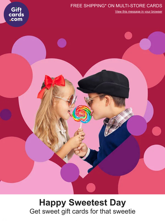 Giftcards: 🍭 Sweet Ideas for a Sweet Day! | Milled