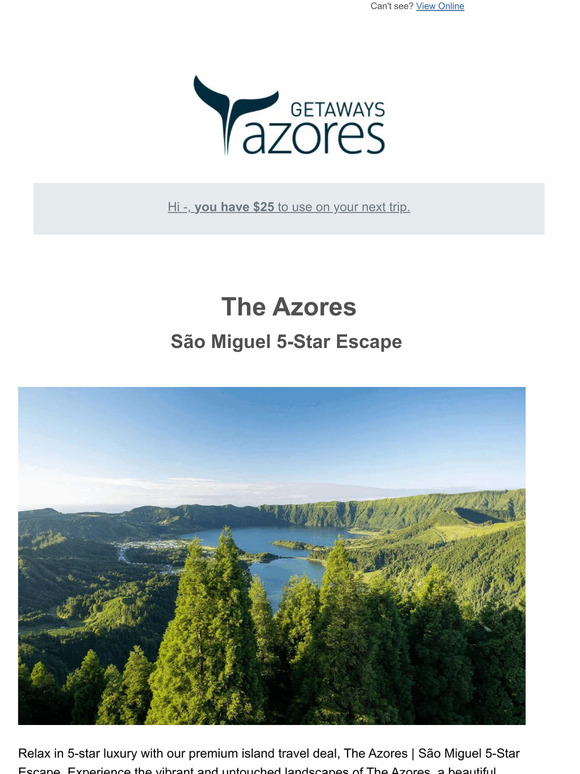 Azores Getaways: From $799 | 5-Star Escape to the Azores with Car ...