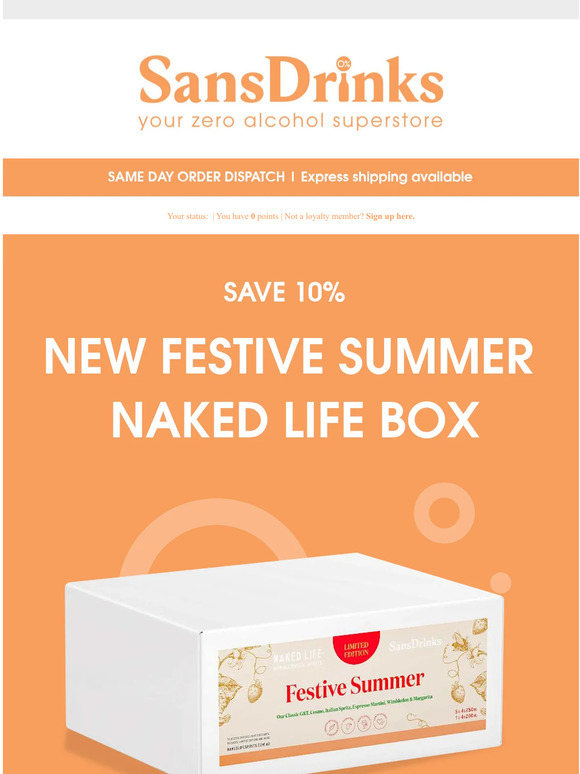 sansdrinks: New Naked Life Summer Box | SAVE 10% 🍹☀️ | Milled
