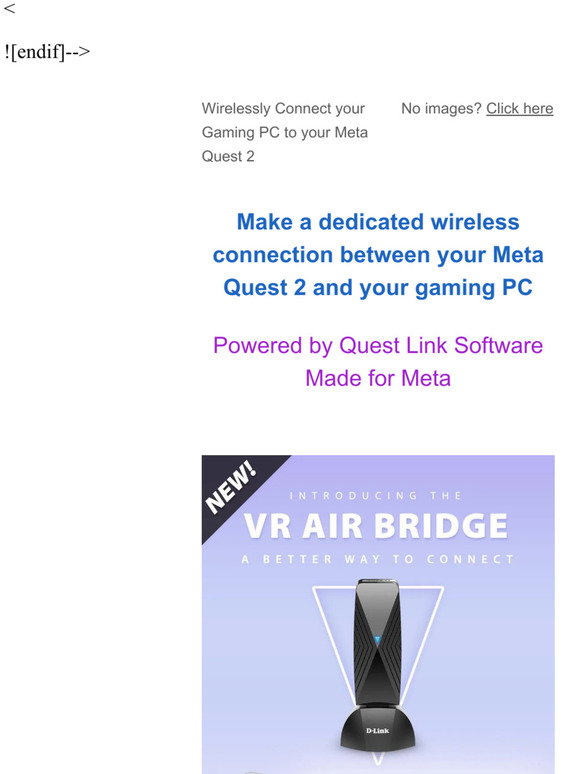 D-Link: Introducing VR Air Bridge for Meta Quest 2 | Milled