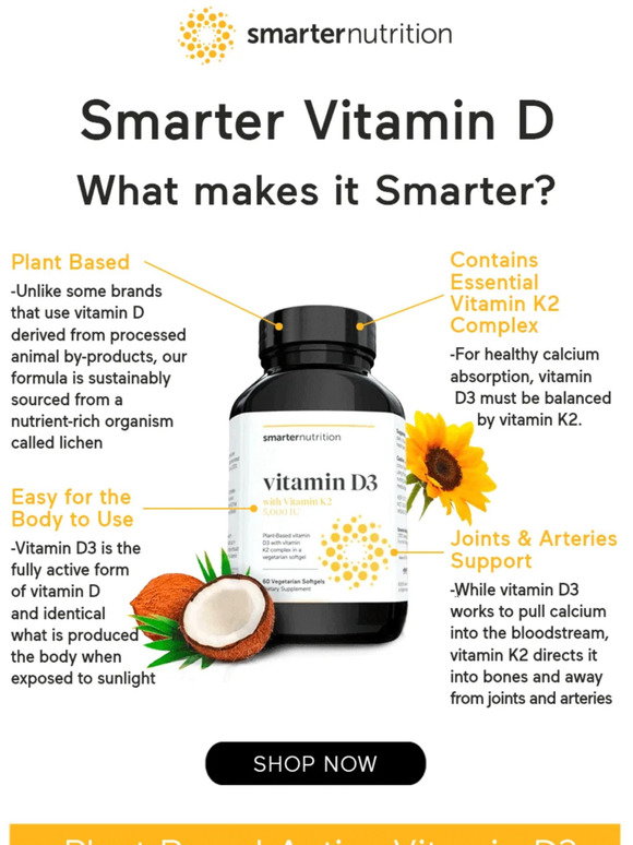 Smarter Nutrition: Plant-Based Active Vitamin D3 ☀️ | Milled