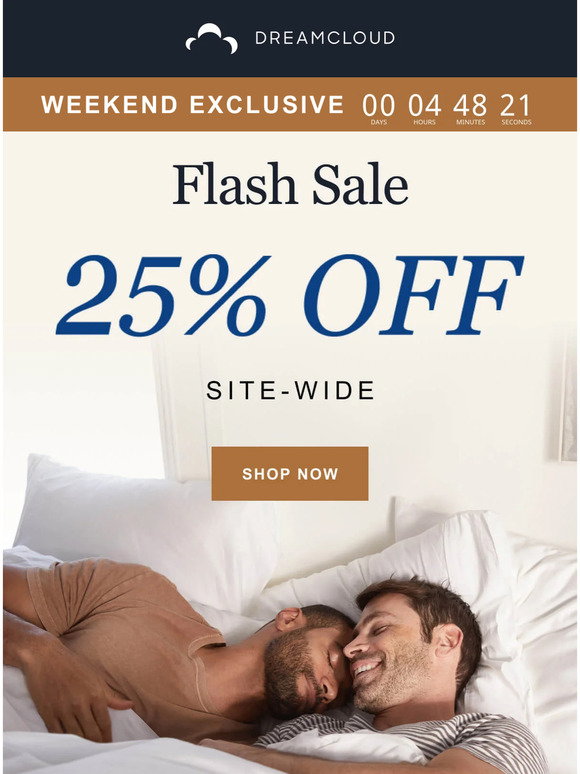 DreamCloud: It’s almost bedtime: 25% off. Is. Ending. | Milled