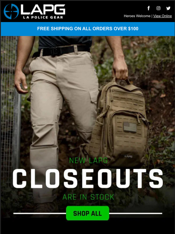 LA Police Gear: NEW LAPG Closeouts have been listed! | Milled