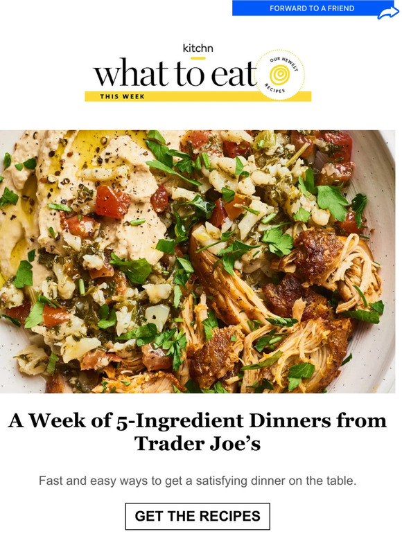 Kitchn: What to Eat: A Week of 5-Ingredient Trader Joe's Dinners, 60 ...