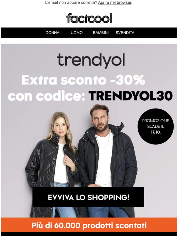 Factcool: Non lasciatevi scappare lo sconto del -30 % su tutta gamme ...