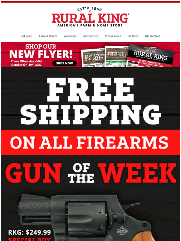 Rural King: 🔔 Don't Miss Out On These Special Deals Over @RKGuns.com ...