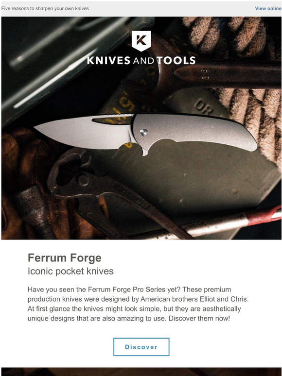 KnivesandTools: Discover the Ferrum Forge Pro collection! | Milled