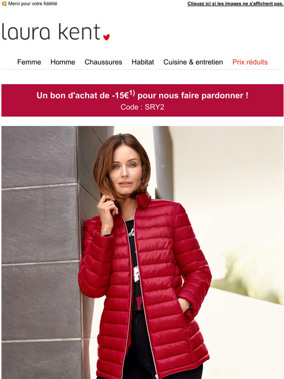 Laura Kent: Un bon d'achat de -15€ pour nous faire pardonner ! | Milled