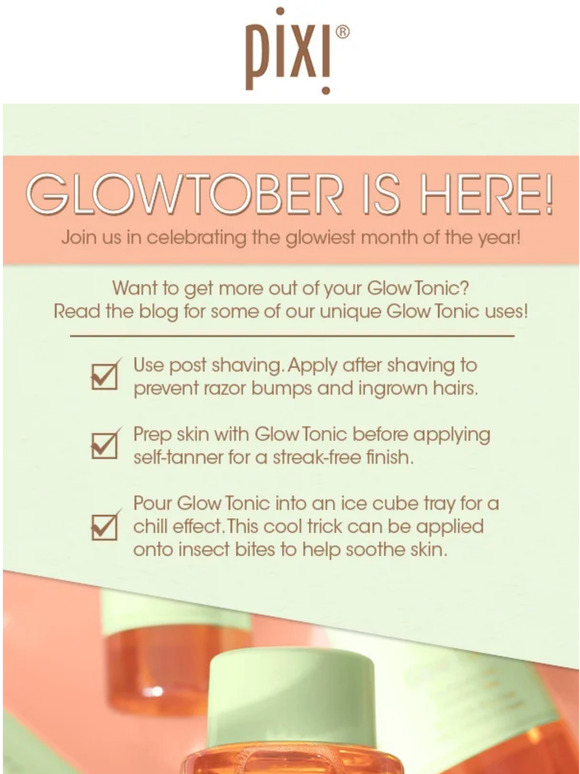 Pixi: Get More Out Of Your Glow Tonic! 💚 | Milled
