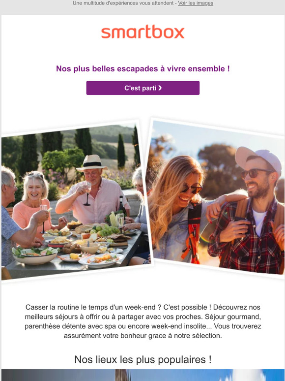 Smartbox: Nos plus belles escapades à vivre ensemble ! | Milled