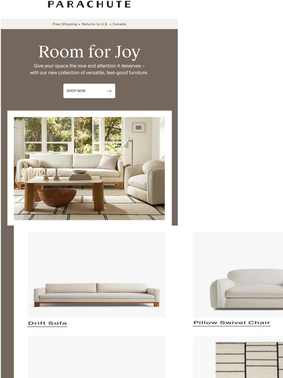 Parachute: The Living Room Made Easy | Milled