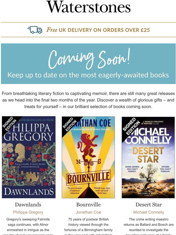Waterstones: The Biggest New Books Coming Soon | Milled