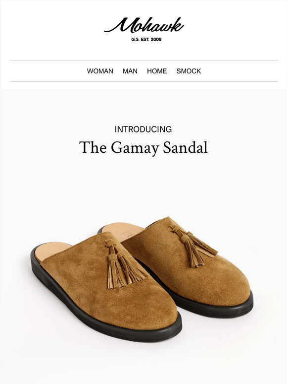 Mohawk General Store: Introducing: The Gamay Sandal | Milled