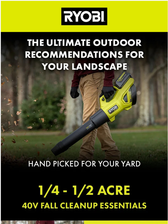 Ryobi: Hand Picked for Your Landscape>> | Milled
