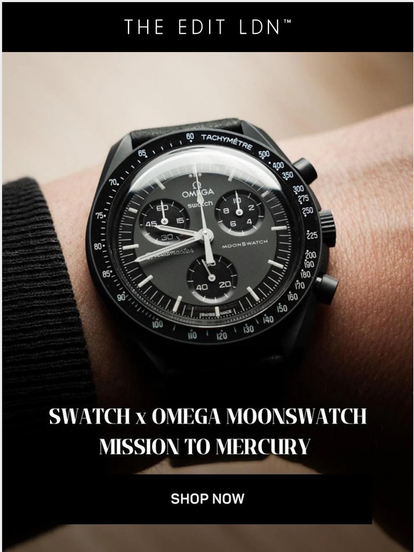 The Edit LDN: The Black Edit: Swatch x OMEGA MoonSwatch, Jordan 4 Black ...
