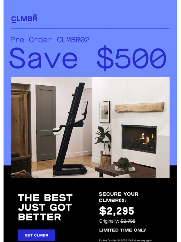 CLMBR: Secure CLMBR02 and Save $500 For a Limited Time Only | Milled