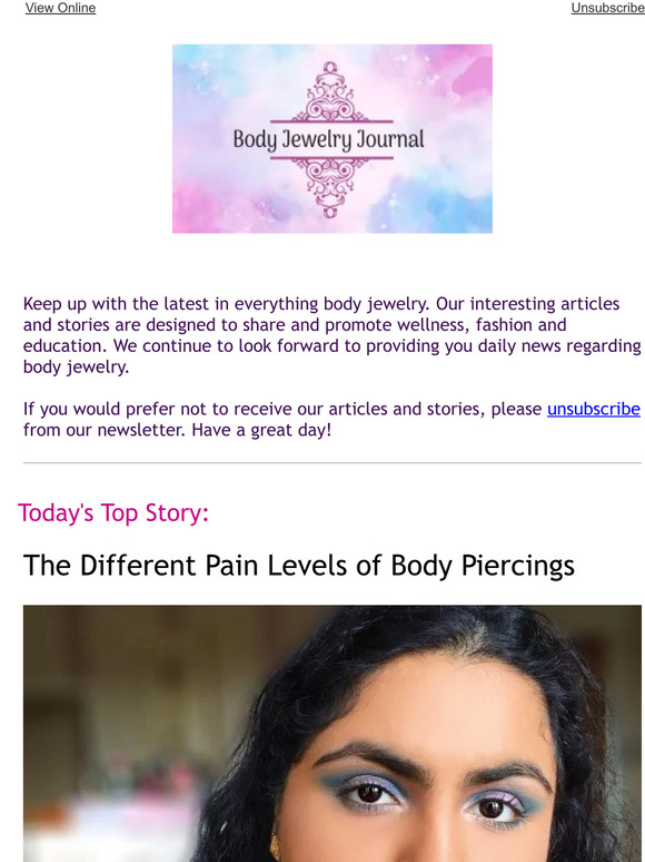 BodyJewelry: The Different Pain Levels of Body Piercings | Milled