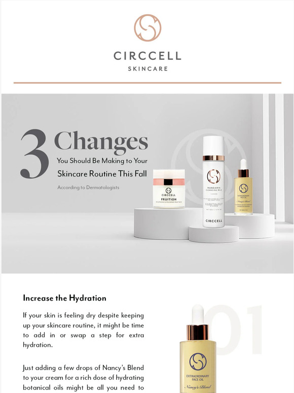 Circcell Skincare: 🥶 3 Changes to try in your fall skincare routine 🥶 | Milled