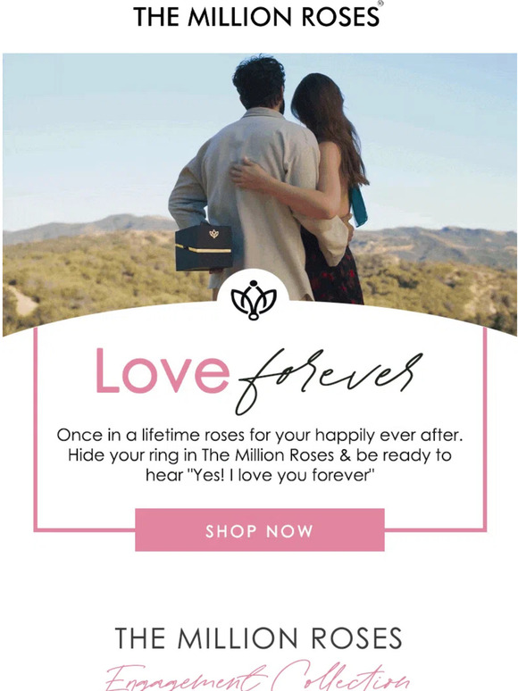 The Million Roses: Roses for your once in a lifetime day 💘 | Milled