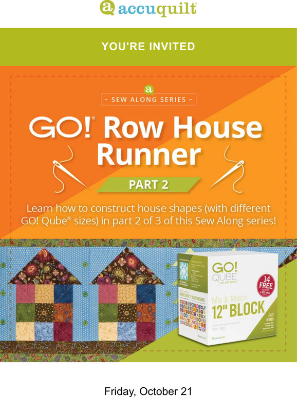 AccuQuilt: Join Us for Part 2 of Our Sew Along Series | Milled