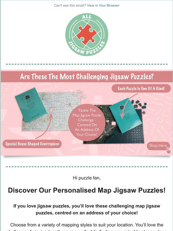 All Jigsaw Puzzles: Discover our Personalised Map Jigsaw Puzzles! | Milled