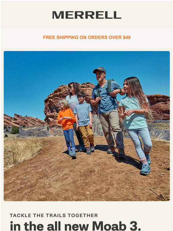 MERRELL: JUST IN: The all new Moab 3 for the whole family | Milled