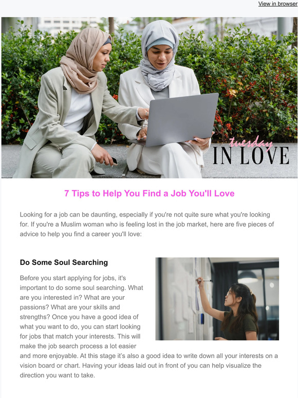 Tuesday in Love: 7 Tips to Help You Find a Job You'll Love 😍💜 | Milled