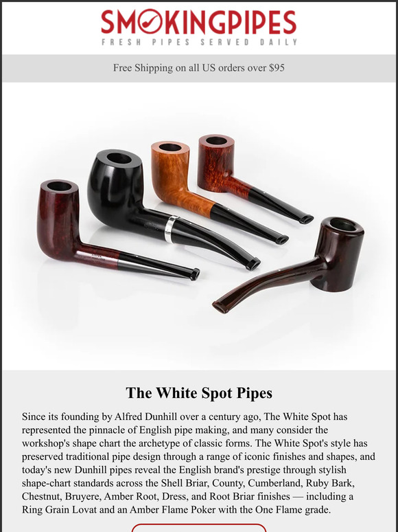 Smokingpipes: The White Spot Pipes | Superlative Shape-Chart Standards ...
