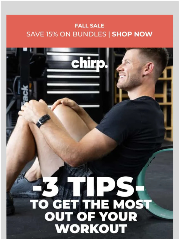 Chirp: 3 tips from an Olympian to get the most from your workout! | Milled
