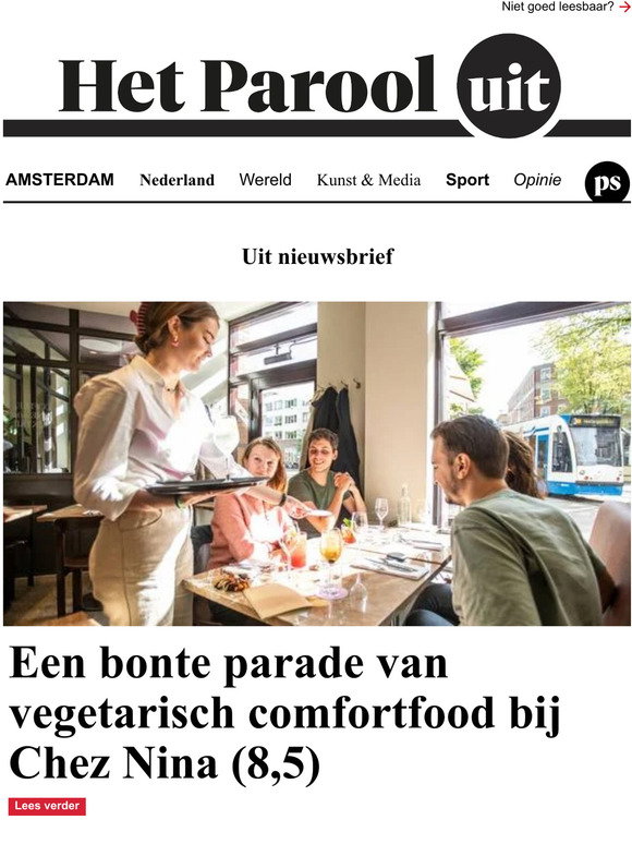 Het Parool: Een bonte parade van vegetarisch comfortfood bij Chez Nina ...