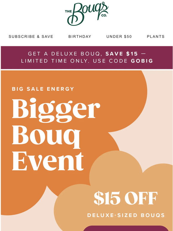 Bouqs: Big. Bigger. BIGGEST Savings.🤑 | Milled