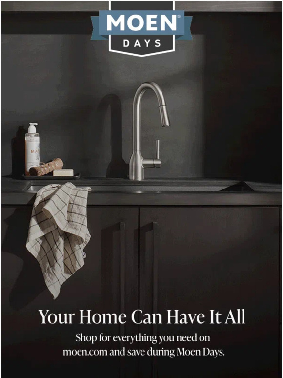 Moen: Take $20 off $200 or more on moen.com | Milled