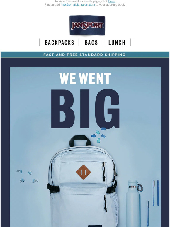 JanSport: Like a little extra just in case? | Milled