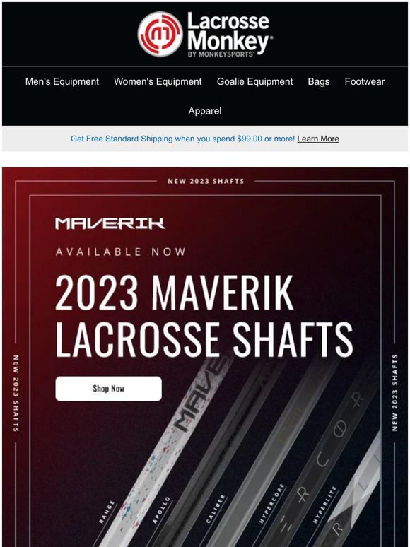Lacrosse Monkey: New Maverik Lacrosse Shafts | Milled