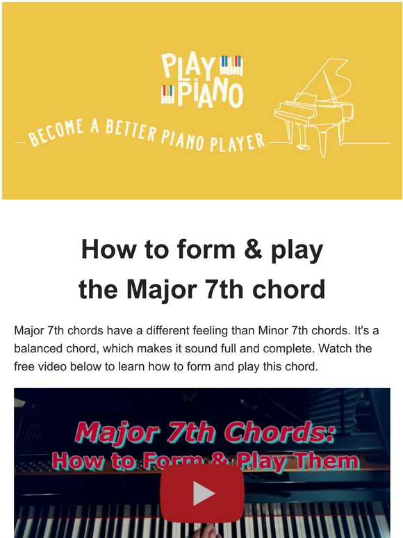 All Piano Sheet Music Has Buried Treasure In It: How To Form & Play Major 7th Chords | Milled
