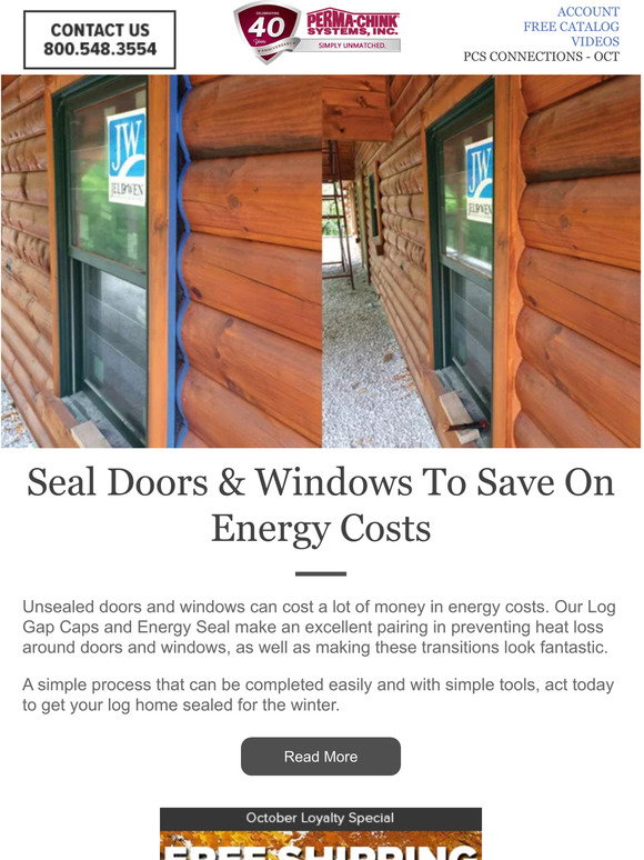 Perma-Chink Systems: Save Money By Sealing Around Doors & Windows 🔥🏠💰 ...