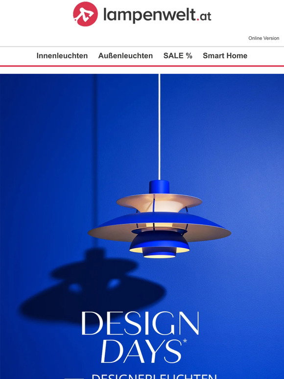 Lampenwelt: 📣 Unsere Design Days starten heute | Milled
