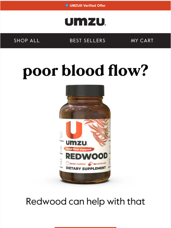 UMZU: 5 Natural Ingredients to Help You Get Your Blood Flow Back. | Milled