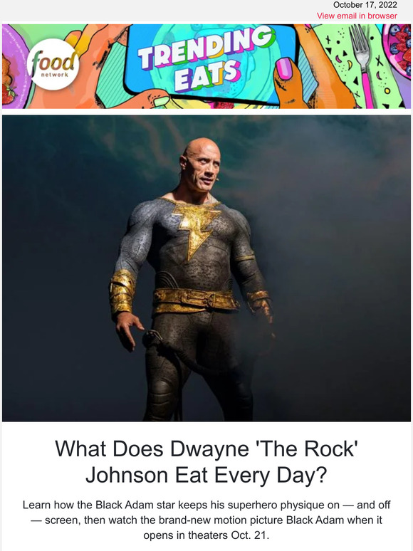 Food Network Store: What Does 'The Rock' Eat Every Day? | Milled