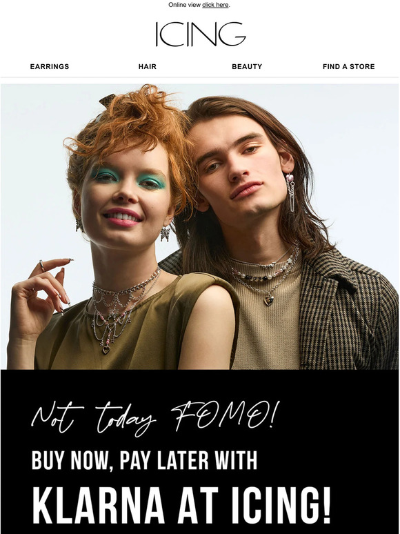 Icing: Shop now, pay later with Klarna at ICING 🙌 | Milled