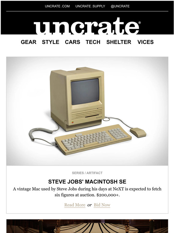 Uncrate: Steve Jobs' Macintosh SE & more | Milled