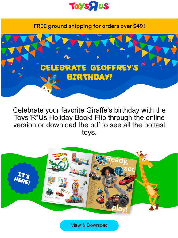 Toys R Us: Celebrate Geoffrey the Giraffe's Birthday! | Milled Toys R Us: Celebrate Geoffrey the Giraffe's Birthday! | Milled