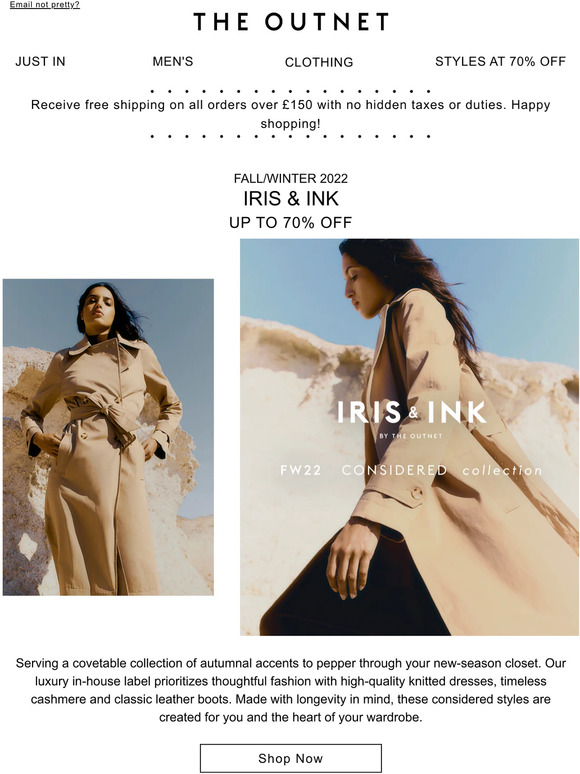 My Wardrobe: Curated for you: Iris & Ink fall/winter 2022 collection ...