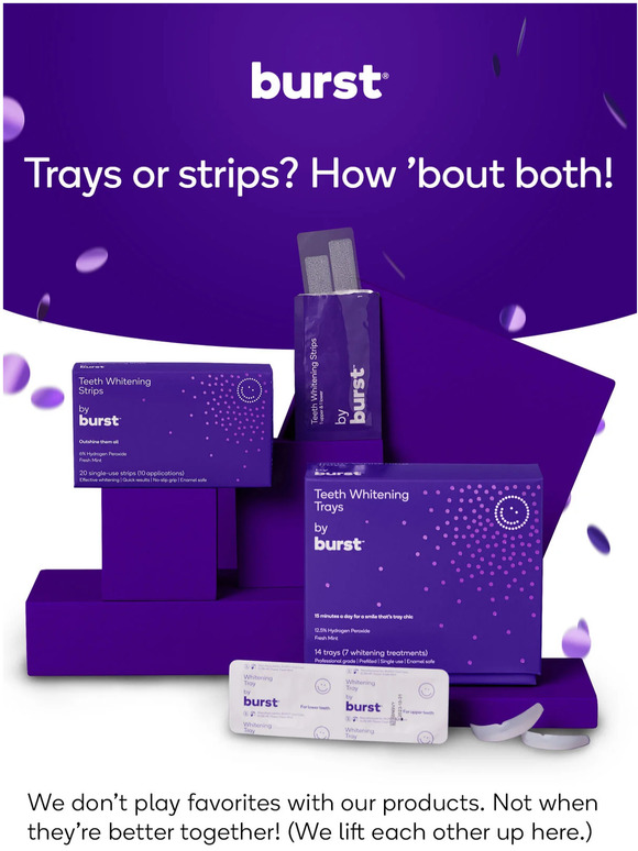 BURST Oral Care: Want a white smile year-round, friend? | Milled