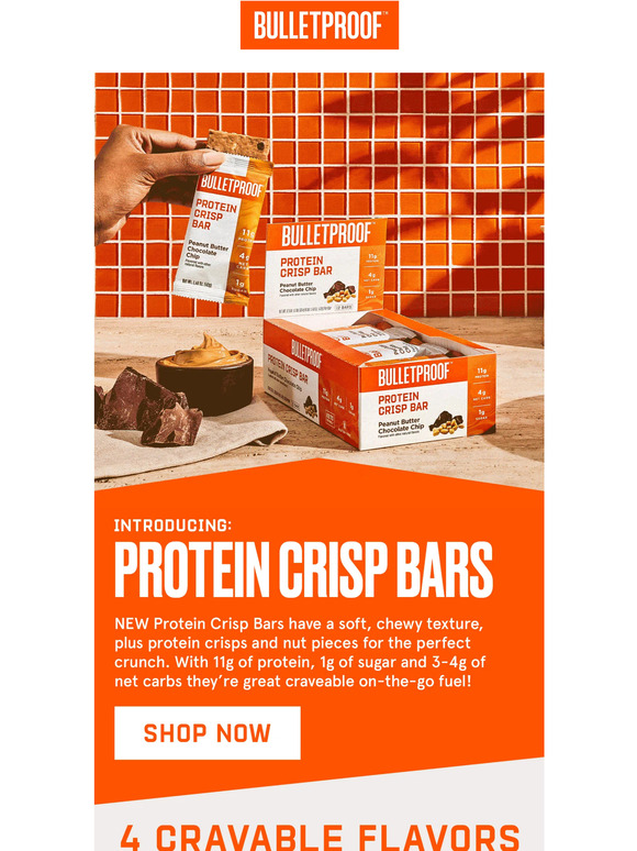 Bulletproof: Introducing: NEW Protein Crisp Bars | Milled